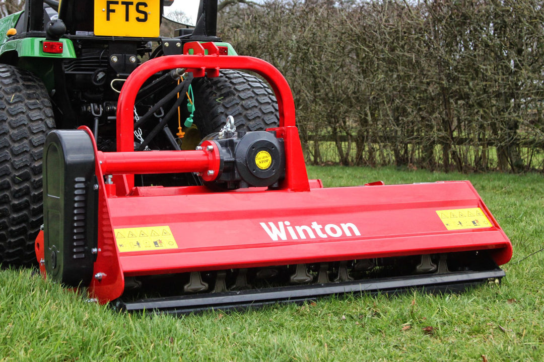 Winton 1.45m Heavy Duty Tractor PTO Hydraulic Side-Shift Flail Mower ...